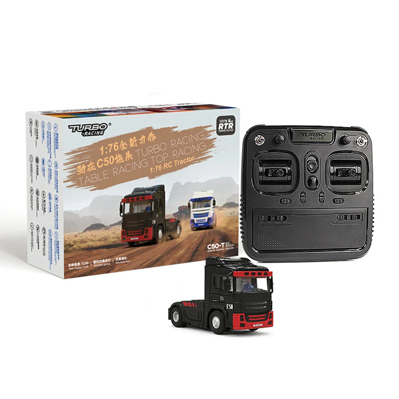 Turbo Racing 1:76 C50 Remote Control Semi RC Car Truck Trailer RTR – rc ...